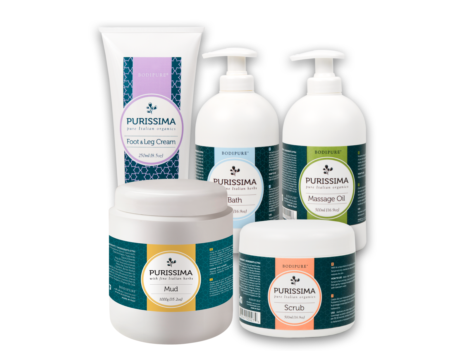 Purissima Organic Spa Pedicure Kit - Bodipure Professional Spa Products