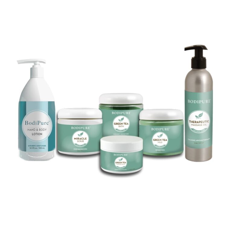 Green Tea single use 4-step mani/pedi spa Kit - Bodipure Professional ...