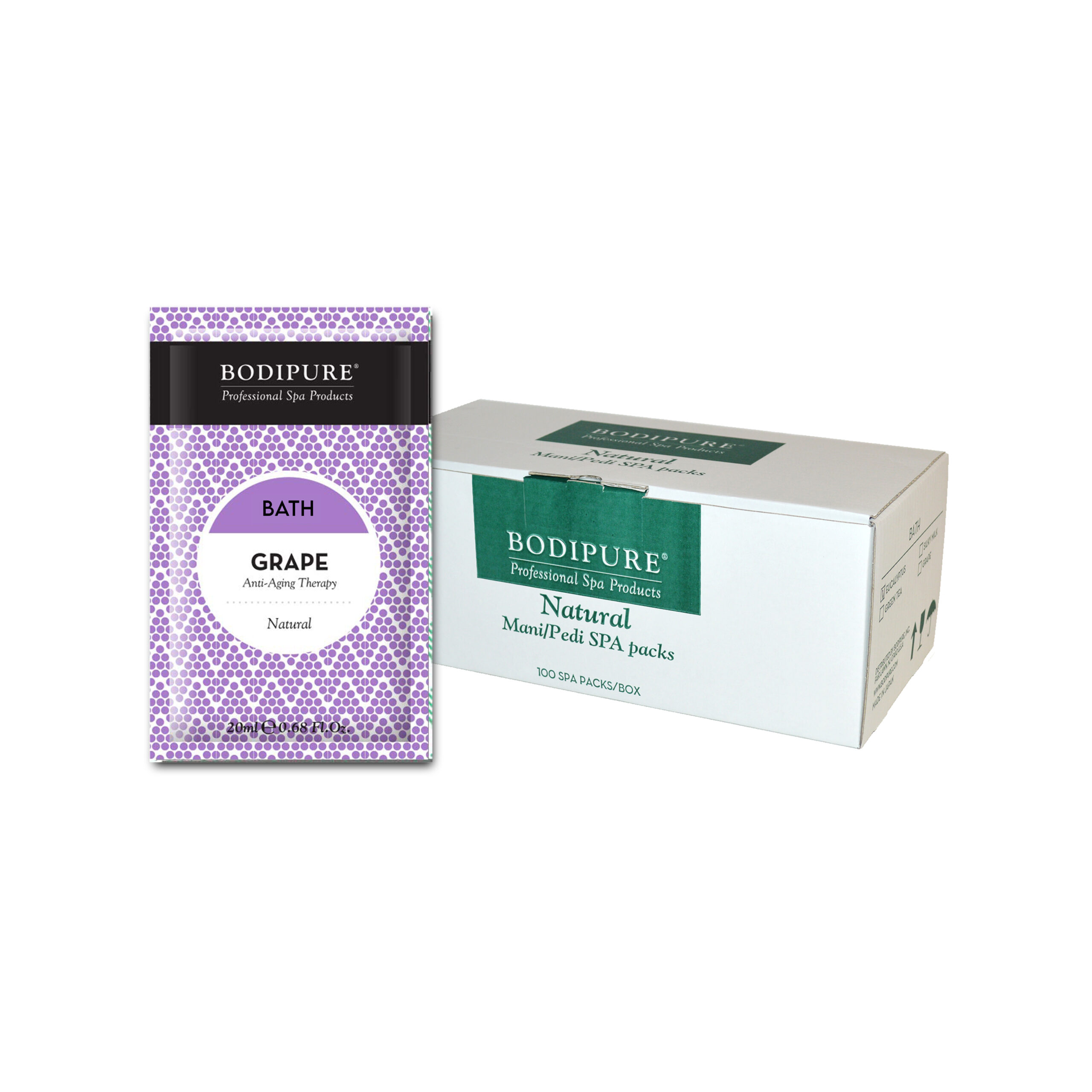 Grape Bath - Single-Use 100 packs - Bodipure