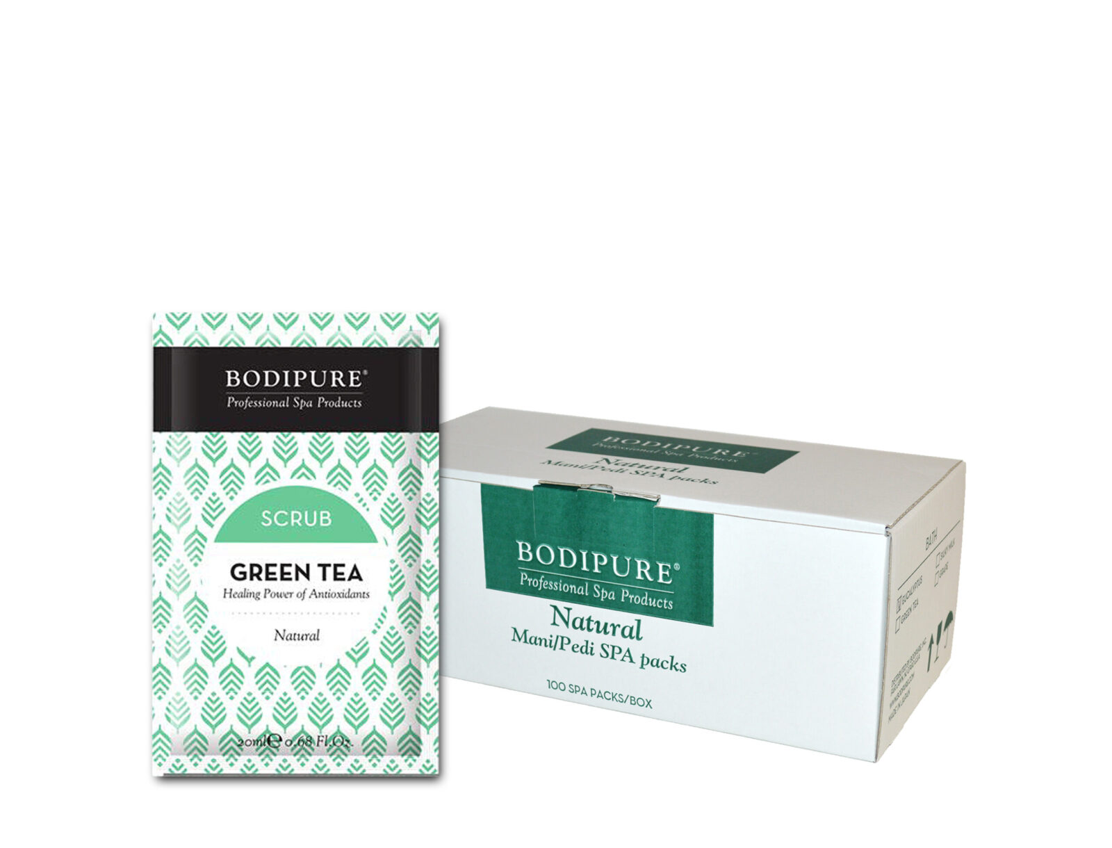 Green Tea Body Scrub- single use 100 packs - Bodipure Professional Spa ...